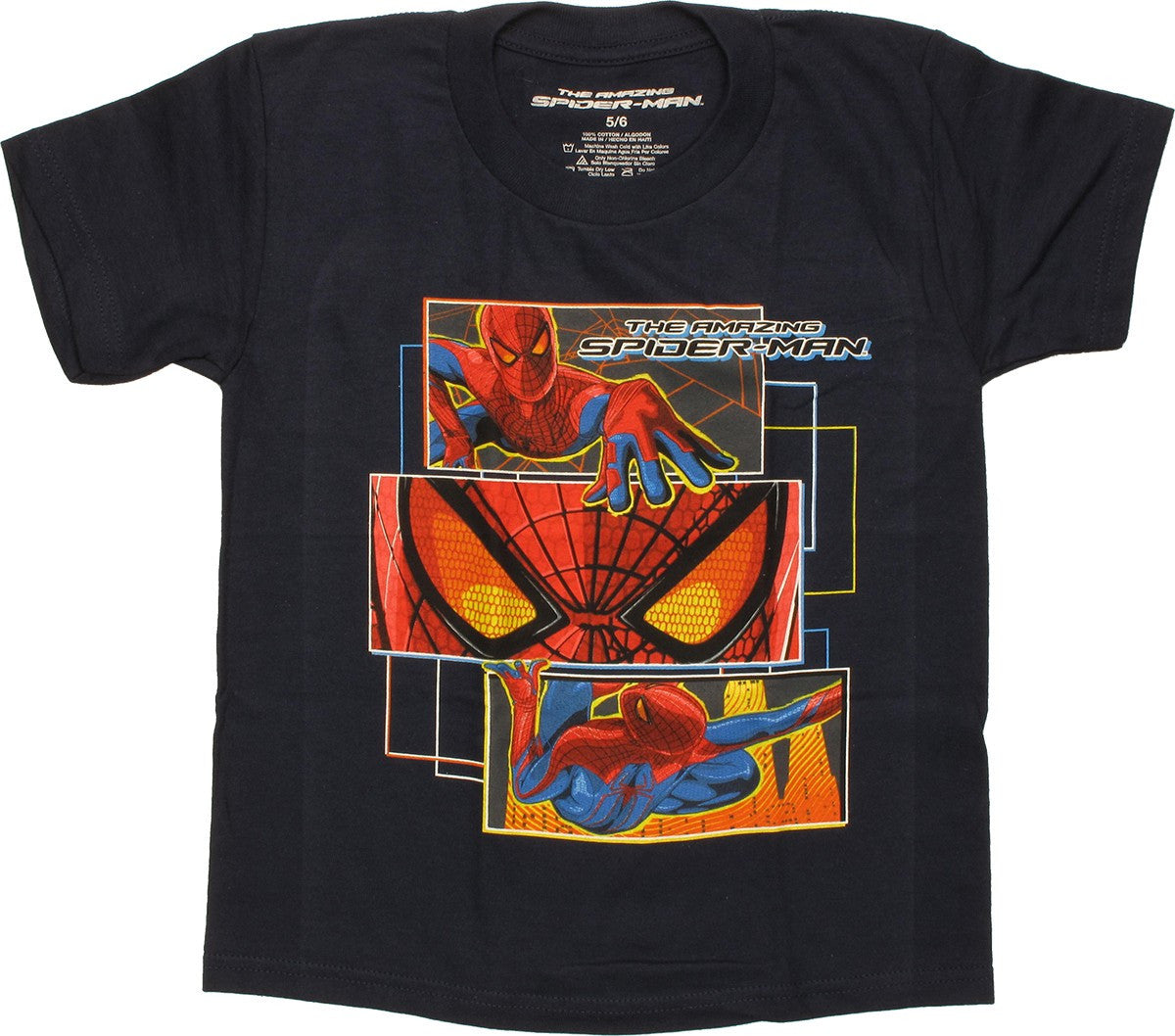 Amazing Spiderman Rectangle Panels Juvenile Shirt – Stylin Online