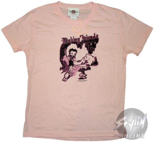 Betty Boop Making Friends Baby Tee – Stylin Online