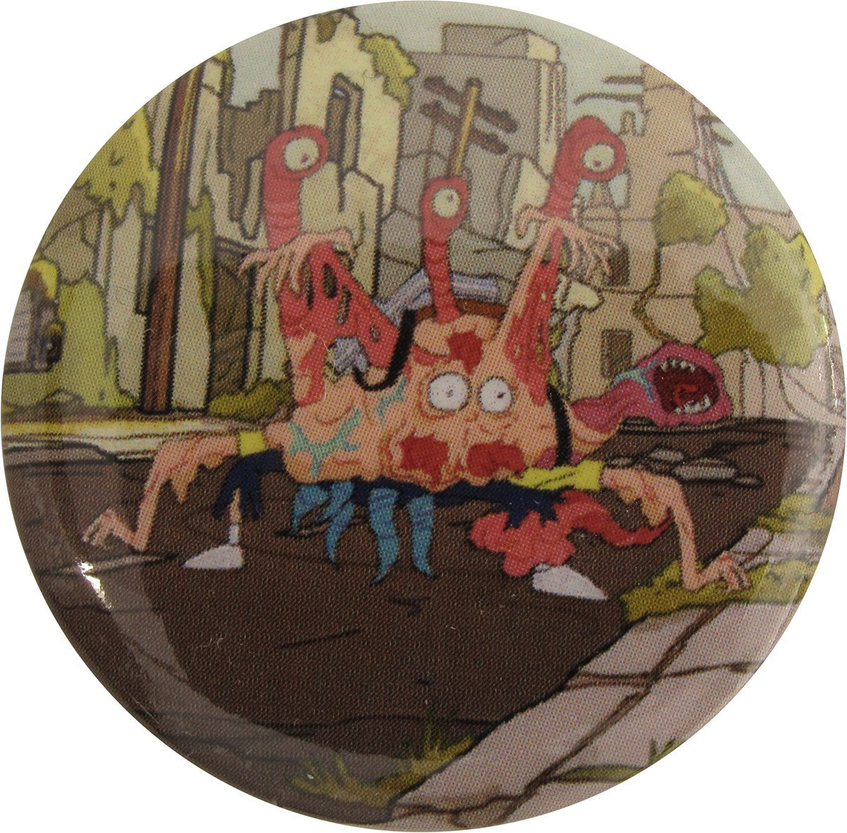Rick and Morty Cronenberg Many Eyes Button – Stylin Online