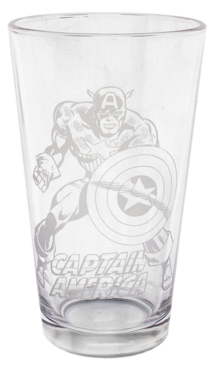 Captain America Etched Pint Glass – Stylin Online