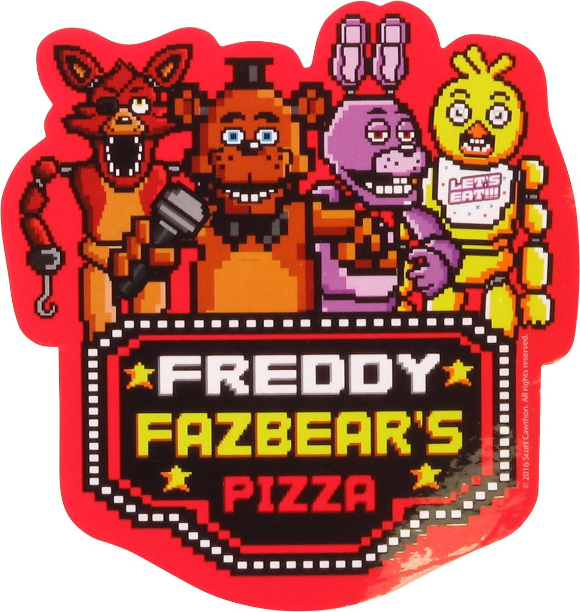 Five Nights at Freddy's 8-Bit Group Sticker – Stylin Online
