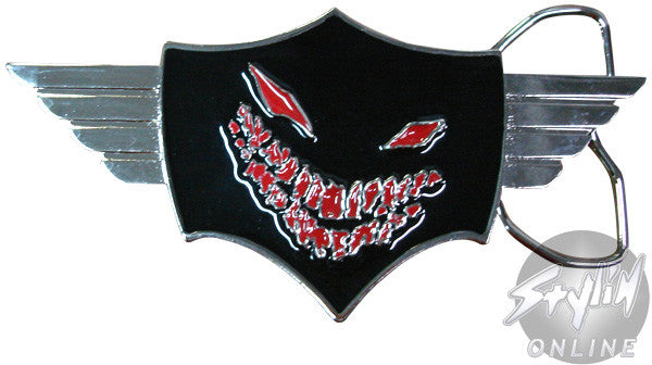 Disturbed Face Buckle – Stylin Online