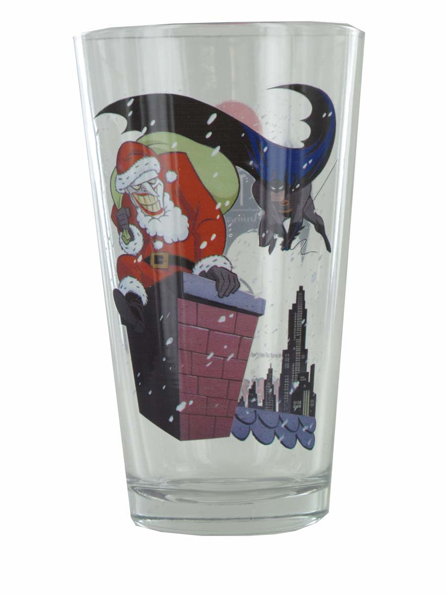 Batman Animated Series Joker Christmas Pint Glass – Stylin Online