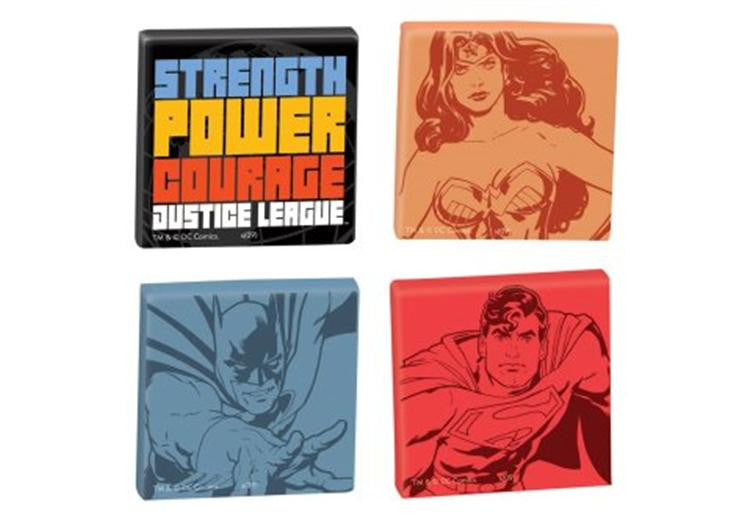 Justice League Tile Magnet Set – Stylin Online