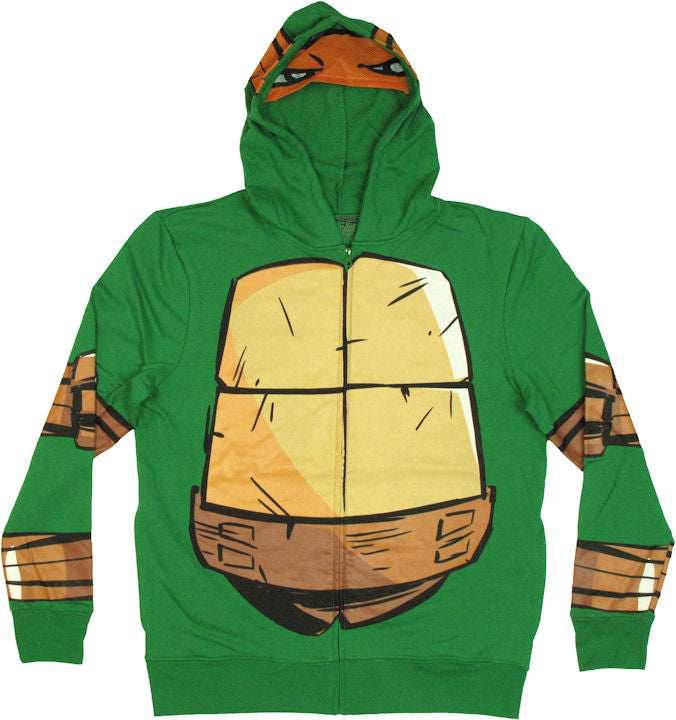 Ninja Turtles Michelangelo Mesh Mask Hoodie – Stylin Online