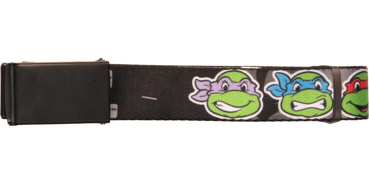 Ninja Turtles TMNT Faces Black Mesh Belt – Stylin Online