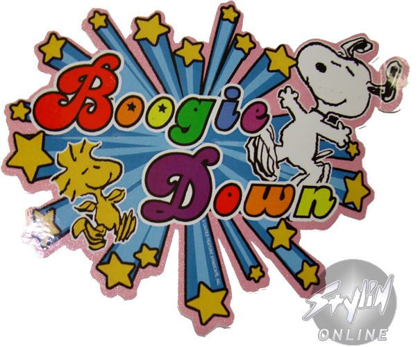 Peanuts Snoopy Boogie Sticker – Stylin Online