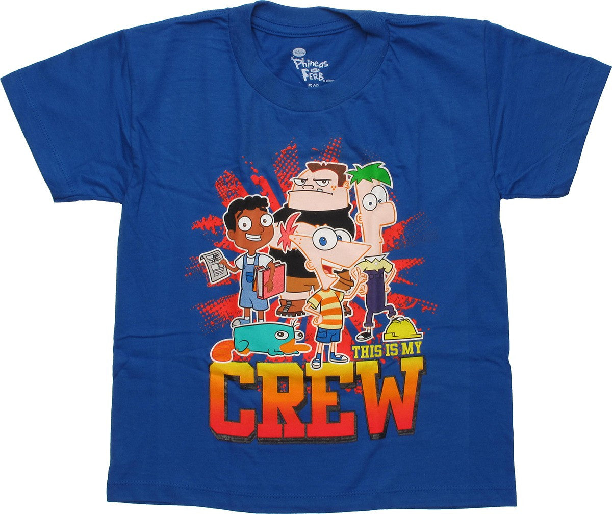 Phineas and Ferb This is My Crew Juvenile T-Shirt – Stylin Online