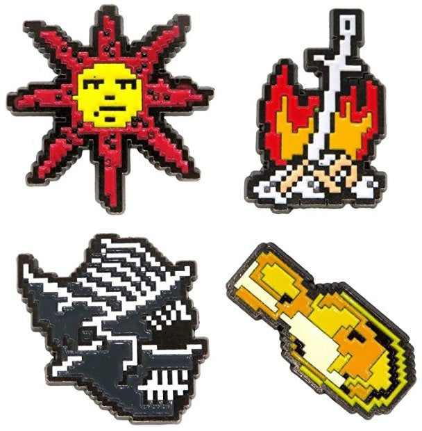 Dark Souls Pixel Art 4 Pin Set – Stylin Online