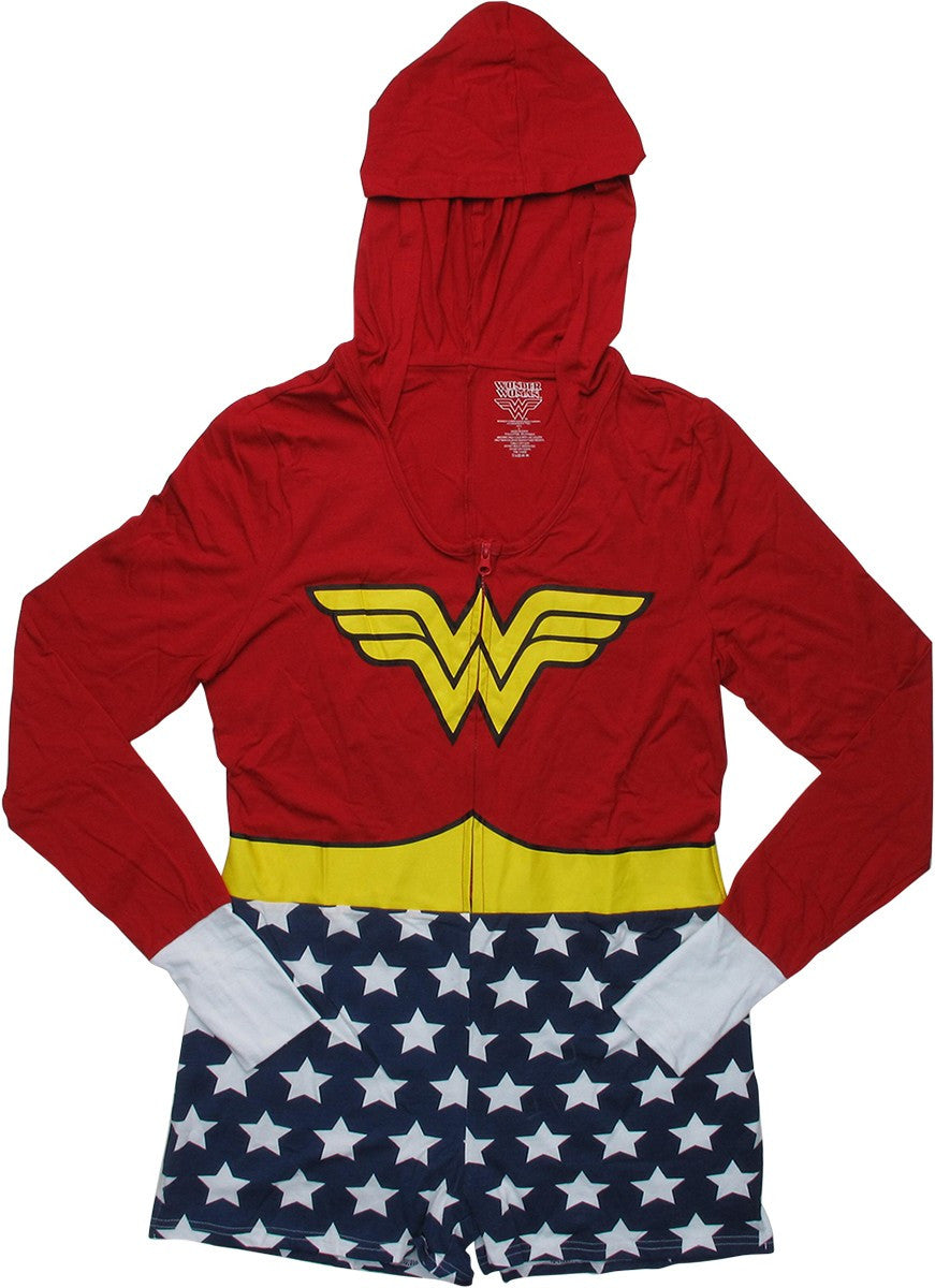 Wonder Woman Hooded Long Sleeve Junior Romper – Stylin Online