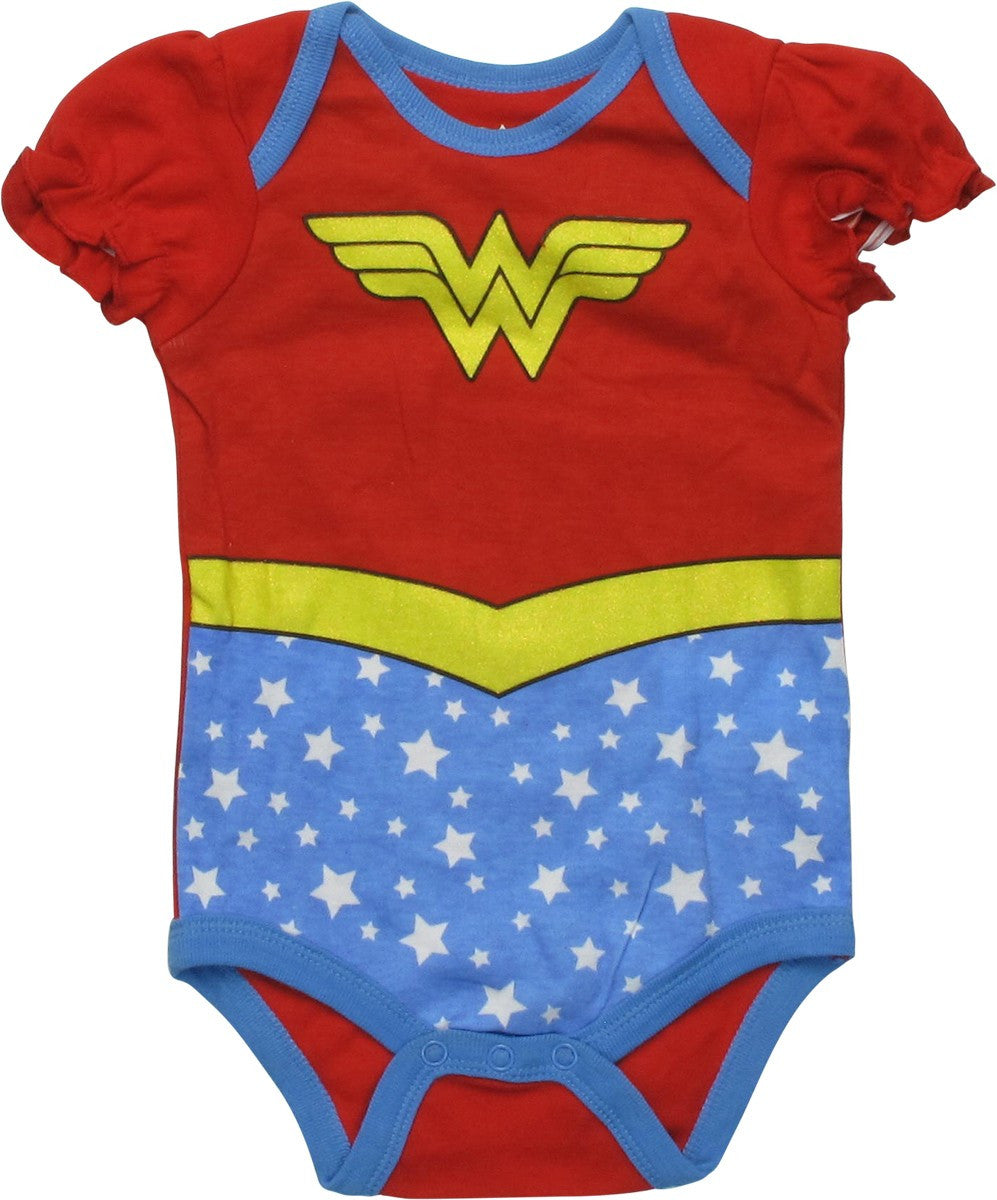 Wonder Woman Glittered Logo Costume Snap Suit – Stylin Online