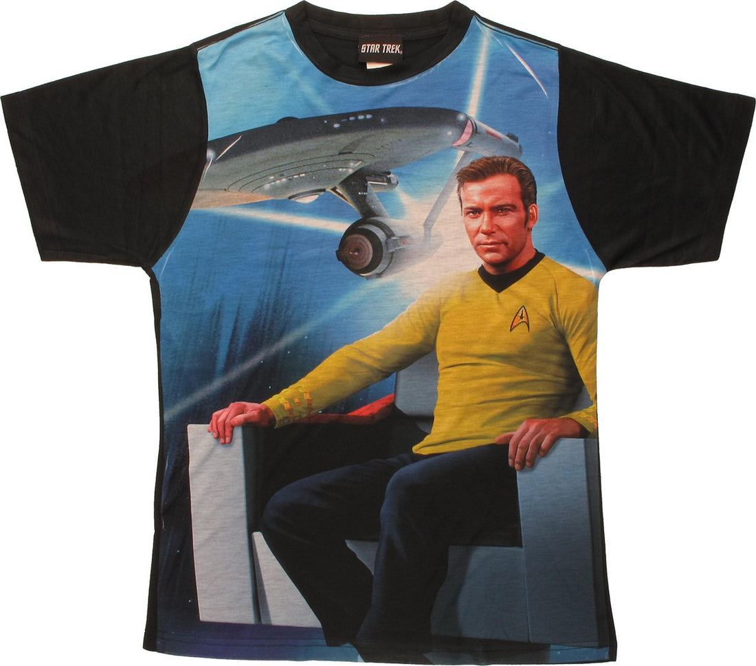 Star Trek Kirk Enterprise BB Sublimated T Shirt – Stylin Online