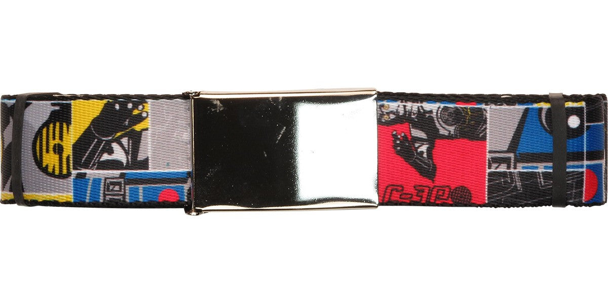 Star Wars R2D2 C3PO Parts Squares Wide Mesh Belt – Stylin Online