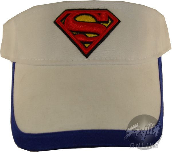 Superman Blue Rim Youth Visor – Stylin Online