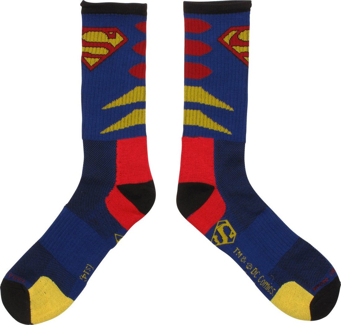 Superman Logo Stripes Active Crew Socks – Stylin Online