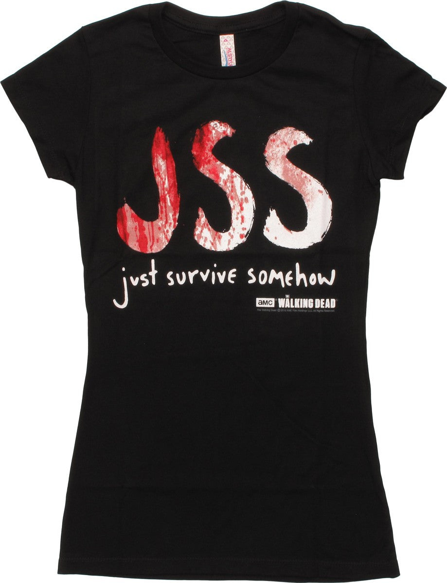Walking Dead Just Survive Somehow Junior T-Shirt – Stylin Online
