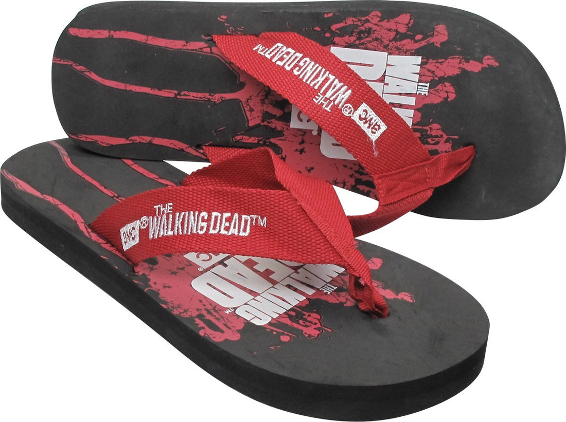 Walking Dead Logo Blood Splatter Ladies Sandals – Stylin Online